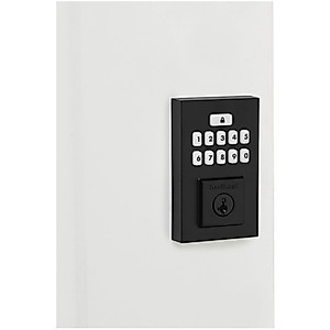Kwikset 9260CNT-26S Contemporary SmartCode Keypad Electronic Deadbolt SmartKey Bright Chrome Finish