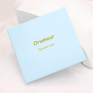 Oriamour Flower Design Rhinestone Crystal Wedding Headband Bridal Headpieces Simple Design Bridal Headband (Gold)