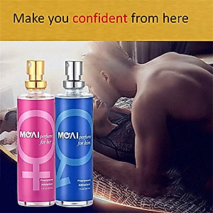 Racsoh Pheromone Perfume for Men & Women - Attraction Cologne, Unisex Love Potion Fragrance, Enhance Seduction & Intimacy. Irresistible Pheromone Spray - Romantic Pheromone Sensual Attractant (Men)