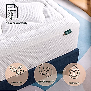 ZINUS 12 Inch Cloud Memory Foam Mattress / Pressure Relieving / Bed-in-a-Box / CertiPUR-US Certified, Queen