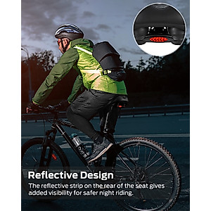 Sportneer Comfort Spin Bike Seat: Bicycle Seat Cushion for Men Women, Memory Foam Padded Bike Seat Cushion, Waterproof Shock-Proof Bike Saddles, Perfect for Peloton Bikes Indoor Outdoor Cycling