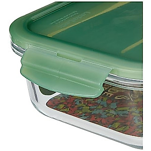 LocknLock Purely Better Glass Food Storage Container with Lid, 4.23-cup, Clear