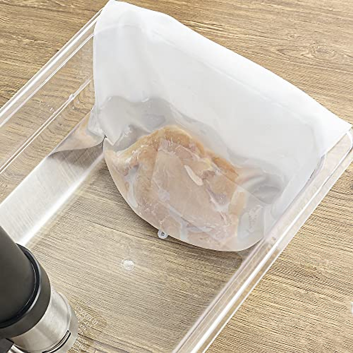 Reusable Sous Vide Bags- 2 Packs - Large Size Food Grade High Temperature Resistant Silicone BPA-free Bags for Sous Vide Cooking-Compatible with Anova, ChefSteps, Kitchen Gizmo, Gramercy Kitchen, Gourmia and All Immersion Circulators