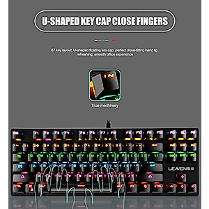 Four Steps Six Row Suspension 87 Keys Gaming Keyboard