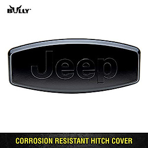 Bully CR-005BK Black Plastic and Metal Universal Fit Truck Jeep Logo Hitch Cover Fits 1.25" and 2" Hitch Receivers for Trucks from Chevy (Chevrolet), Ford, Toyota, GMC, Dodge RAM, Jeep