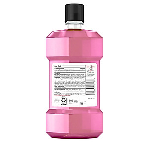 Listerine Smart Rinse Anticavity Fluoride Mouthwash, Pink Lemonade, 16.9 Fl. Oz (Pack of 6)