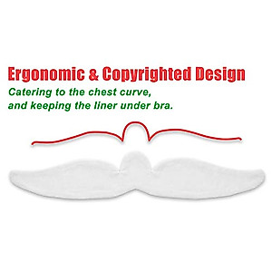 Brushed Cotton on Both Sides - Bra Liners for Sweating Rash Boob Sweat Liner Cotton Pads – 3PCS White