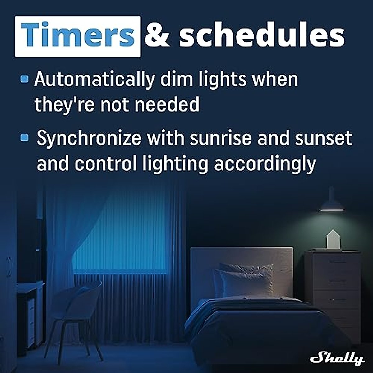 Shelly Plus Wall Dimmer | WiFi Smart Wall Dimmer Relay | Home Automation | Bluetooth Gateway | Compatible with Alexa & Google Home | No Hub Required | Timer Schedule | Dimmable Lights (2 Pack)