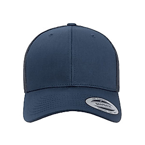 L2K Classics Plain Trucker Mesh Cap Baseball Cap - Mens Hats Trucker Hats for Men - Navy