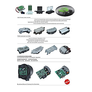 Auto Temp Control Blower Motor Resistor Fits 07-12 Elantra / 07-12 Santa Fe / 07-08 Tiburon - 07-09 Amanti Sorento Replace 4P1672 973085 RU747 20483 RU767 973-085 RU-747 972351E000 JA1794