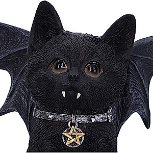 Nemesis Now Vampuss Black Bat Cat, 16cm, Resin, Black, Vampire Cat Figurine, Witch Gift, Halloween Decoration, Cast in Finest Resin, Lovingly Hand-Painted