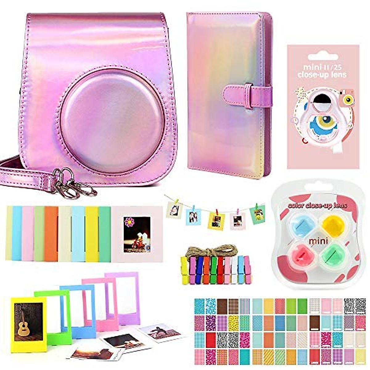 Camera Accessories Bundle Compatible with Fujifilm Instax Mini 11 Instant Camera, Includes Camera Case, Photo Album, Filters, Frame Etc