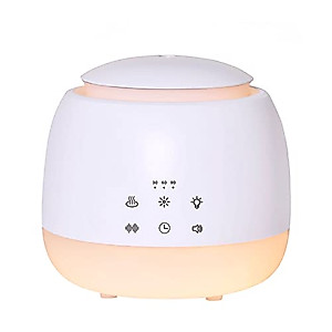 Vonokee Aromatherapy Essential Oil Diffuser,White Noise Machine,Mist Humidifier with 7 LED Color Lights,10 Soothing Sounds,Night Light,Timer, Waterless Auto Shut off Sleep Sound Machine (White)