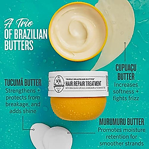 SOL DE JANEIRO Triple Brazilian Butter Hair Repair Treatment Hair Mask, 238mL