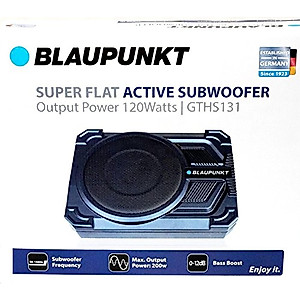 Blaupunkt GTHS131 GTHS131 Super-Flat 200-Watt-Max Active Subwoofer