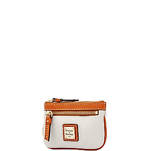 Dooney & Bourke Wallet, Pebble Grain Coin Case - White