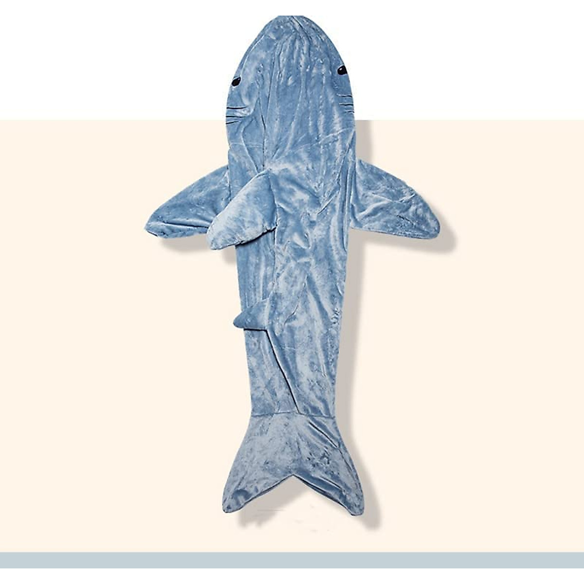 ZOEBER Shark Blanket,Shark Blanket Adult,Shark Blanket Hoodie,Shark Blanket Hoodie Adult,Shark Onsie,Shark Wearable Blanket Adult (74.8inX35.5in (L) for Adults a Height of 155-175cm)
