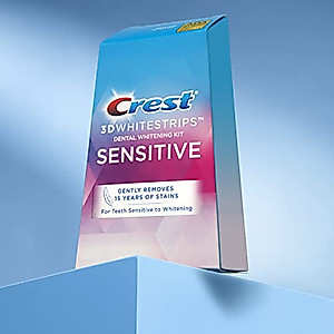 Crest 3D Whitestrips for Sensitive Teeth, Teeth Whitening Strip Kit, 28 Strips (14 Count Pack)