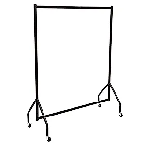 Amazon Basics Heavy Duty Rolling Garment Rack, Hanging Clothes Organizer Rail for Display and Storage, 48 x 60 Inches - Black