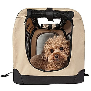 Pet Life Vista-View 360 Degree Zippered and Collapsible Soft Folding Dog Crate - Folding Travel Dog Kennel with Zippered Entrances Along The Pet Crate
