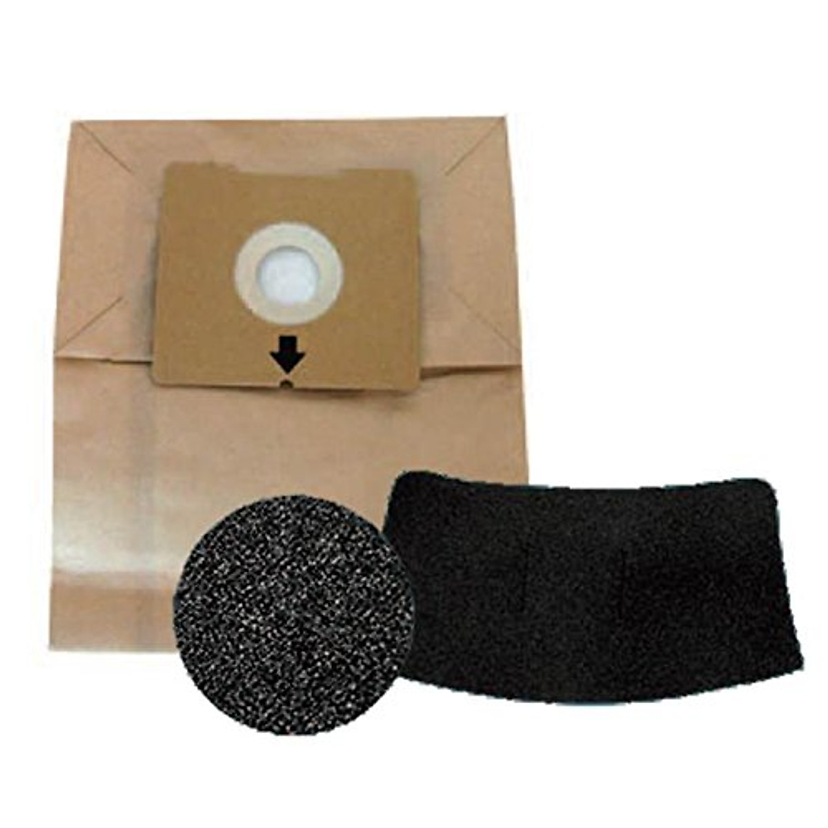 Bissell 5 Bag & Filter Kit for 4122 Zing Bagged Canister, New OEM Part, 1480, 8 Ounces, Brown