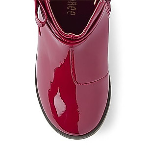 Gymboree,and Toddler Faux Leather Booties Ankle Boot,Red,Youth 1