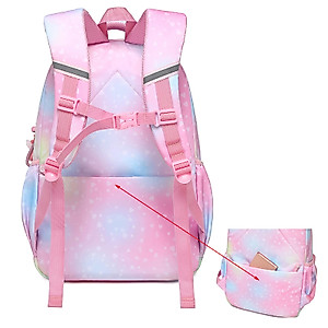 Children Bookbag Kids Backpacks for Girls Kids Schoolbag Women Casual Packaging Waterproof Laptop Bag (Blue 19L)