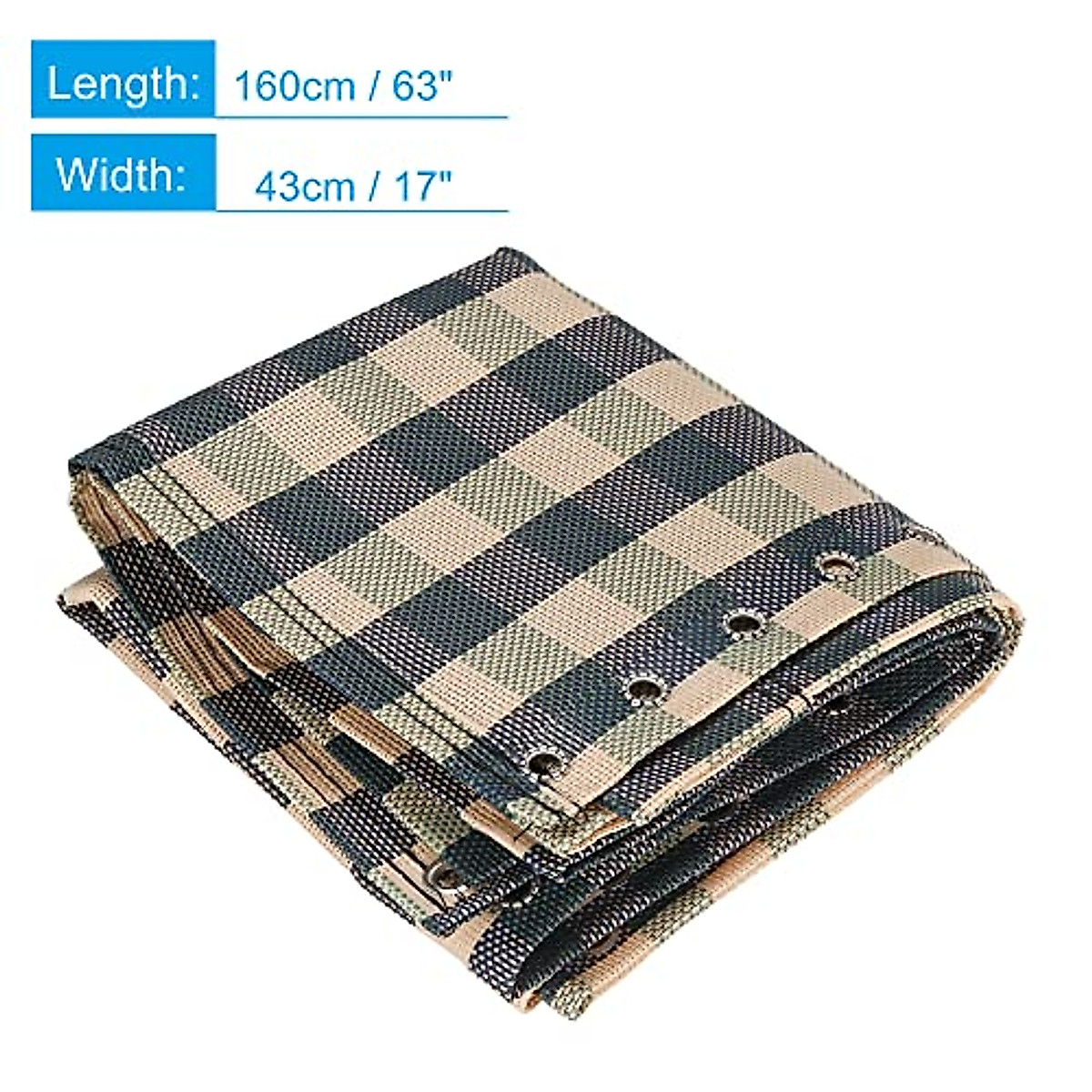 PATIKIL Gravity Chair Replacement Fabric, Anti-Gravity Chair Cloth Square Pattern Recliners Repair Tool Kit with with Cord Lace for Patio Outdoor, Green