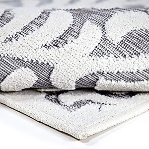 My Texas House by Orian Bluebonnets Area Rug, 7'9" x 10'10", Natural Gray