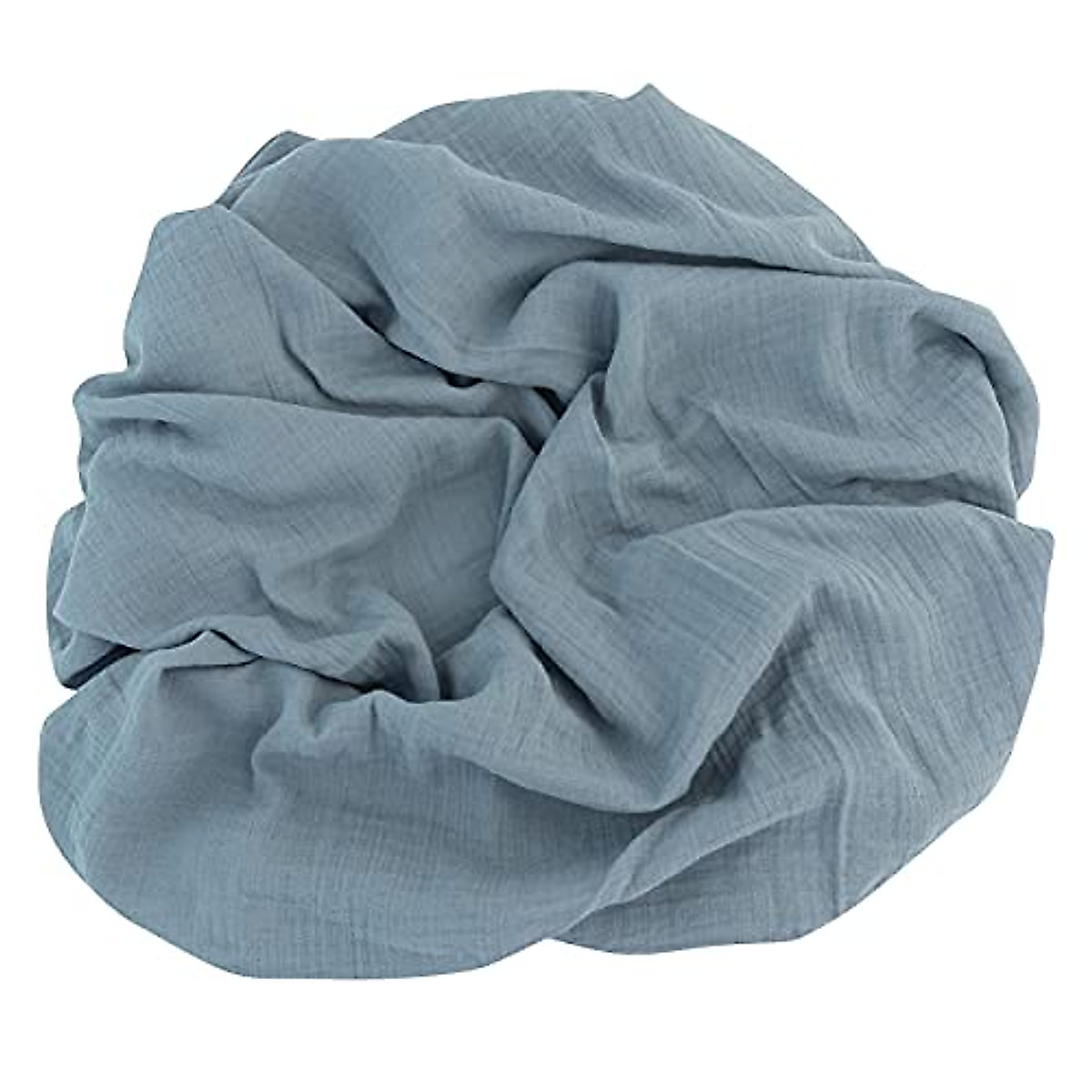 Ely's & Co. Cotton Muslin Swaddle Blanket 1-Pack for Baby Boy— 100% Cotton Muslin Extra-Large Swaddle Blankets (47” x 47”) Ocean Blue