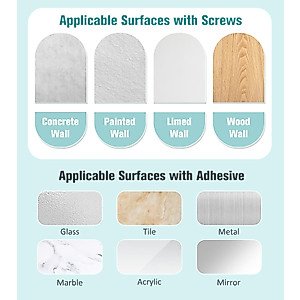 RELBRO Key Holder Wall Mount, Black Metal Key Hanger Self Adhesive Key Rail with 3 Key Hooks Key Rack Organizer 2 Options Installation for Entryway Hallway Kitchen RV Camper