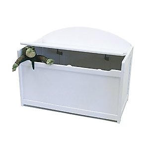 Lipper International Child's Toy Chest, 33.25" W x 17.75" D x 24.5" H, White