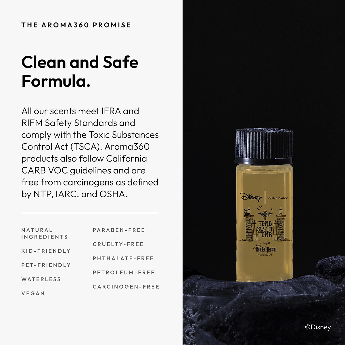 Aroma360|Disney | Tomb Sweet Tomb Oil Blend | Haunted Mansion Inspired Diffuser Oil | Aromatherapy Scent Diffuser Oil | Cinnamon, Tonka and Bergamot 1.7 fl oz, 50 mL