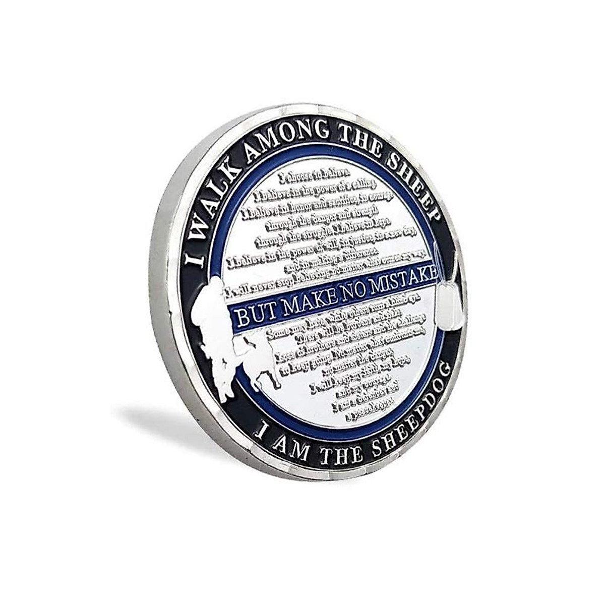 Thin Blue Line Police Officer Challenge Coin I Got Your 6