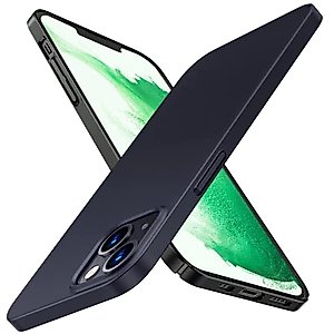 TORRAS Slim Fit for iPhone 13 Case (Only), Ultra Thin Lightweight Full Protection Secure Grip Hard PC Phone Cover for iPhone 13 Case 6.1 Inch, Space Black