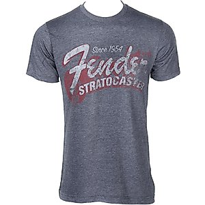 Fender Since 1954 Stratocaster T-Shirt, Blue Smoke, L
