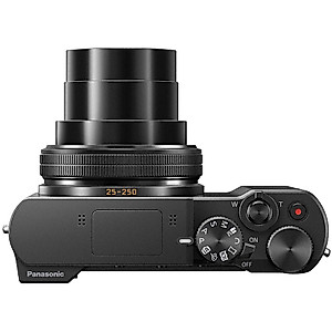 Panasonic LUMIX DMC-ZS100K 20 MP Digital Camera (Black) + 64GB Dual Battery Deluxe Accessory Bundle