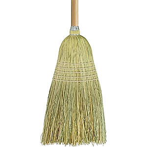 Genuine Joe Joe Janitor Lobby Blend Broom, Nickel