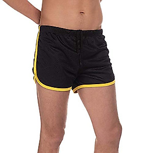 Men's Swim Trunk Swimwear Bathing Suit Swimsuit Board Beach Sport Shorts(Black, M)