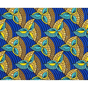 African Fabric 6 Yard Ankara Fabric Tribal Print Fabric Dashiki Print Wax Fabric 6466