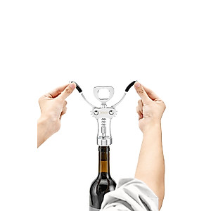 shengshi Wine Opener Zinc Alloy Premium Wing Corkscrew Wine Bottle Opener With Multifunctional Bottles Opener