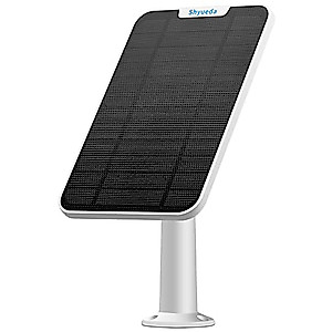 [Updated Version] 4W Solar Panel Charging Compatible with Eufycam 2C/2C Pro/2/2 Pro / E20 / E40 / E, with 13.1ft Waterproof Charging Cable, IP65 Weatherproof,Includes Secure Wall Mount(2-Pack)
