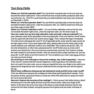 Helse Q.Check Total Cholesterol Test Strips, Value Pack 25-Count