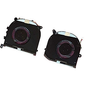 FCQLR New Compatible for Dell XPS 15 9560 Precision 5520 CPU & GPU Cooling Fans DC28000I0F0 0VJ2HC 0TK9J1