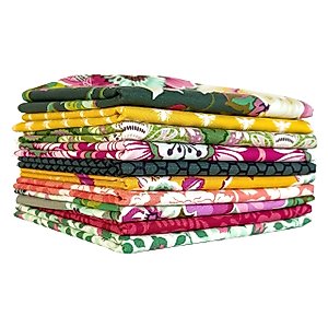 Local Honey Fat Quarter Bundle #2 (10 pieces) by Heather Bailey for Figo Fabrics 18 x 21 inches (45.72 cm x 53.34 cm) fabric cuts