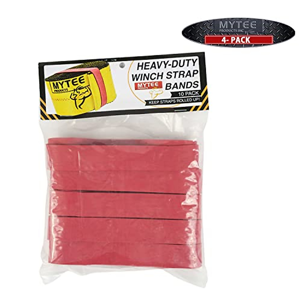 Mytee Products Winch Strap Heavy Duty Rubber Band - 4 Pack (40 Pcs)