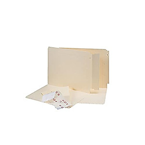 Smead Folder End Tab Converter, Reinforced 8" High Tab, Letter/Legal, Manila, 500 per Box (68080)