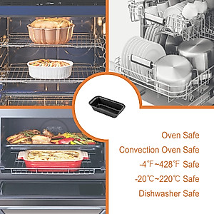 CHEFMADE Bread Loaf Pan, Nonstick Meatloaf Medium Pan, 4.5" x 8.5", Set of 2