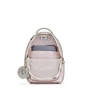 Kipling Seoul Small Metallic Tablet Backpack Metallic Rose