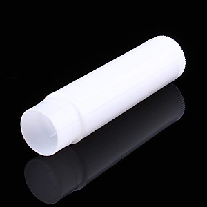 100PCS 5ml Clear Sturdy Black White Empty Round Plastic Lip Balm Tubes Containers for DIY Refillable Lip Gloss Tube Lipstick Containers